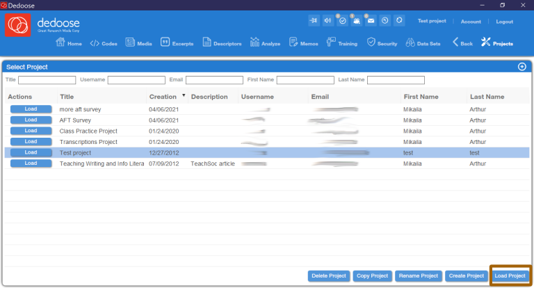 Qualitative Data Analysis with Dedoose: Data Management – Social Data ...
